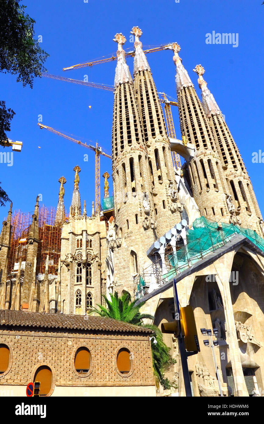 Temple Sagrada Familia- of Gaudi in Barcelona. Spain Stock Photo - Alamy