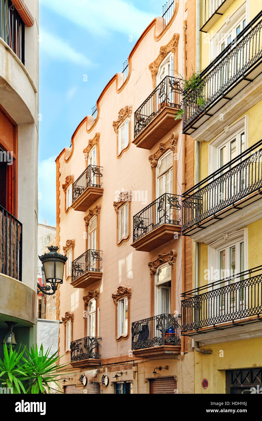 Cityscape of Valencia - third size population city in Spain Stock Photo ...