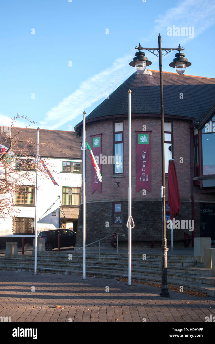 Caerphilly, Wales. December 4th 2016. Visit Caerphilly building ...