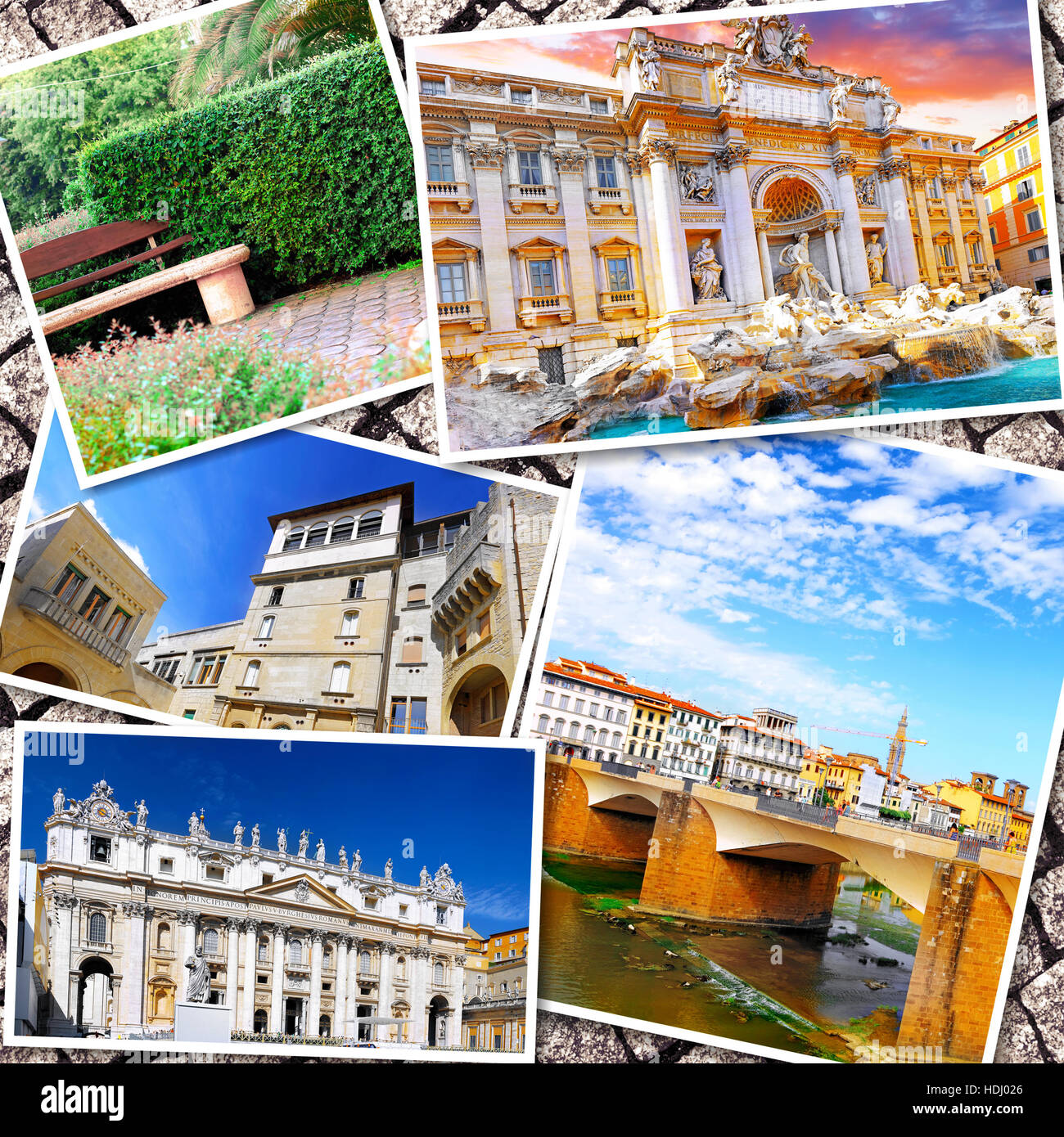 Collage Beautiful Italy Rome High Resolution Stock Photography and ...