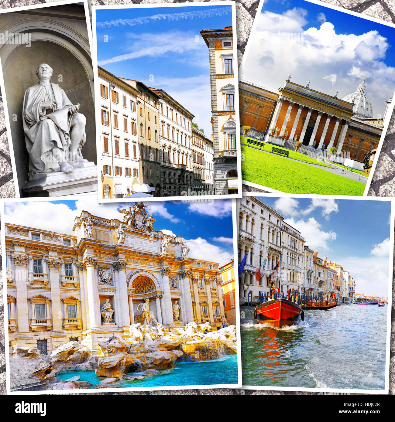 Collage beautiful italy rome hi-res stock photography and images - Alamy
