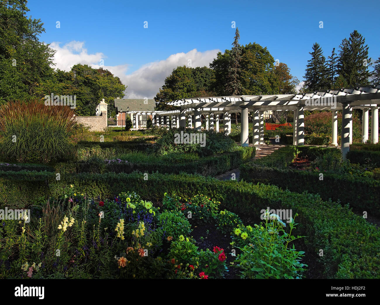 Garden hedge flower trellis hi-res stock photography and images - Alamy