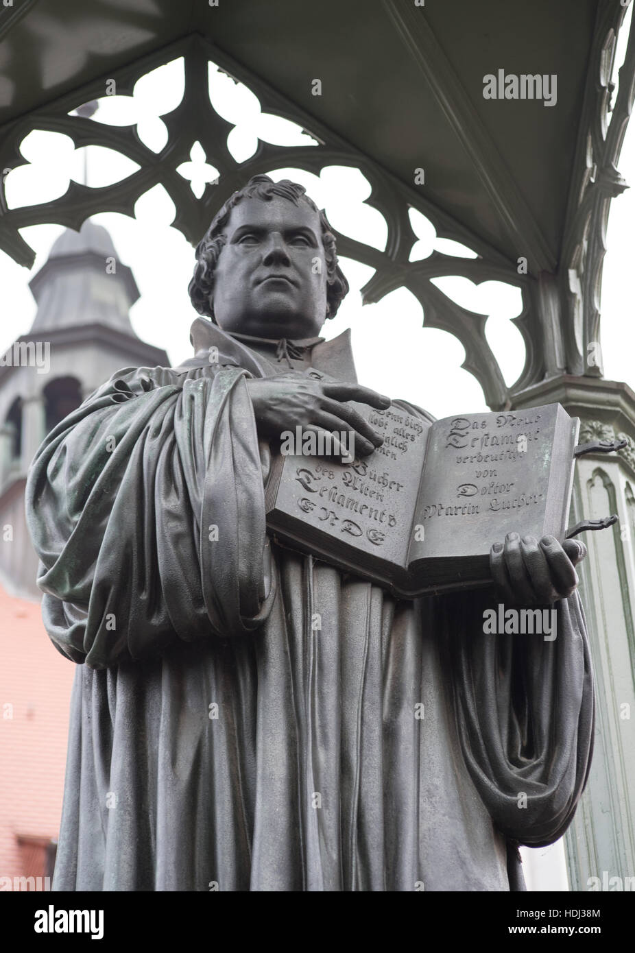 Statue of Martin Luther in Wittenberg, Germany Stock Photo - Alamy