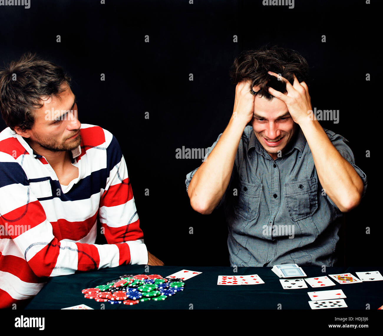 people playing poker, lifestyle concept Stock Photo - Alamy
