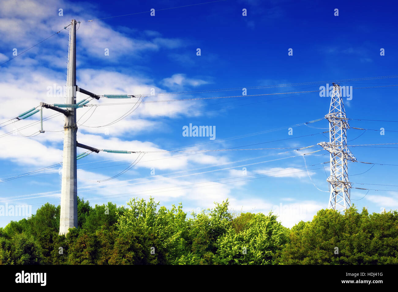 Power Transmission Line Stock Photo - Alamy