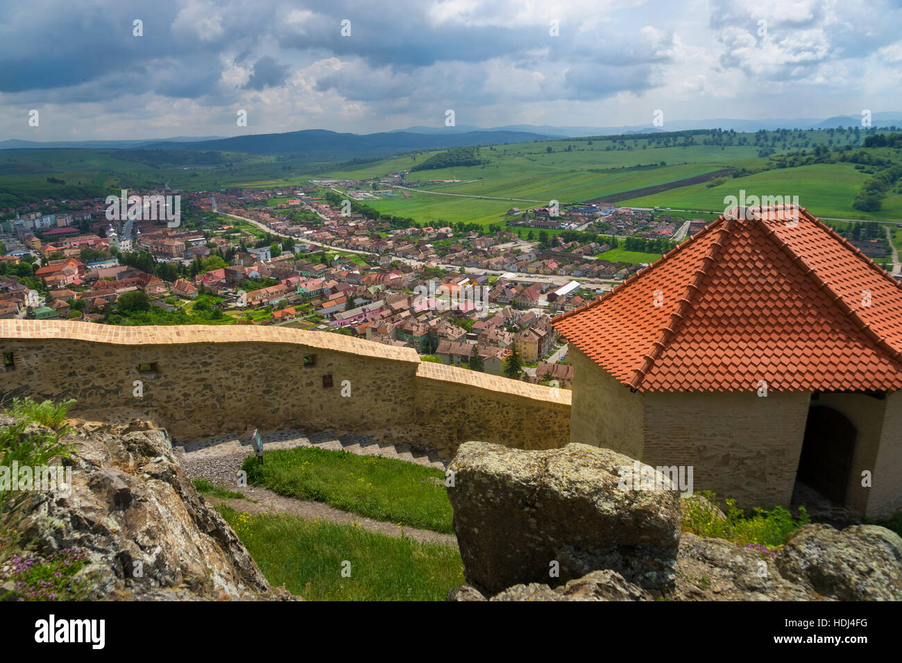 Rupea Citadel in Romania Stock Photo - Alamy