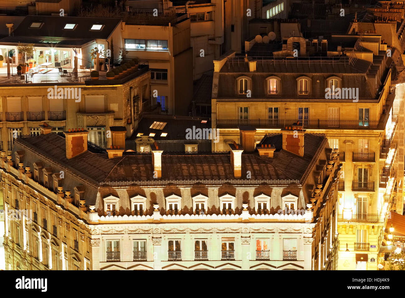 Arc de triomphe rooftop view hi-res stock photography and images - Alamy