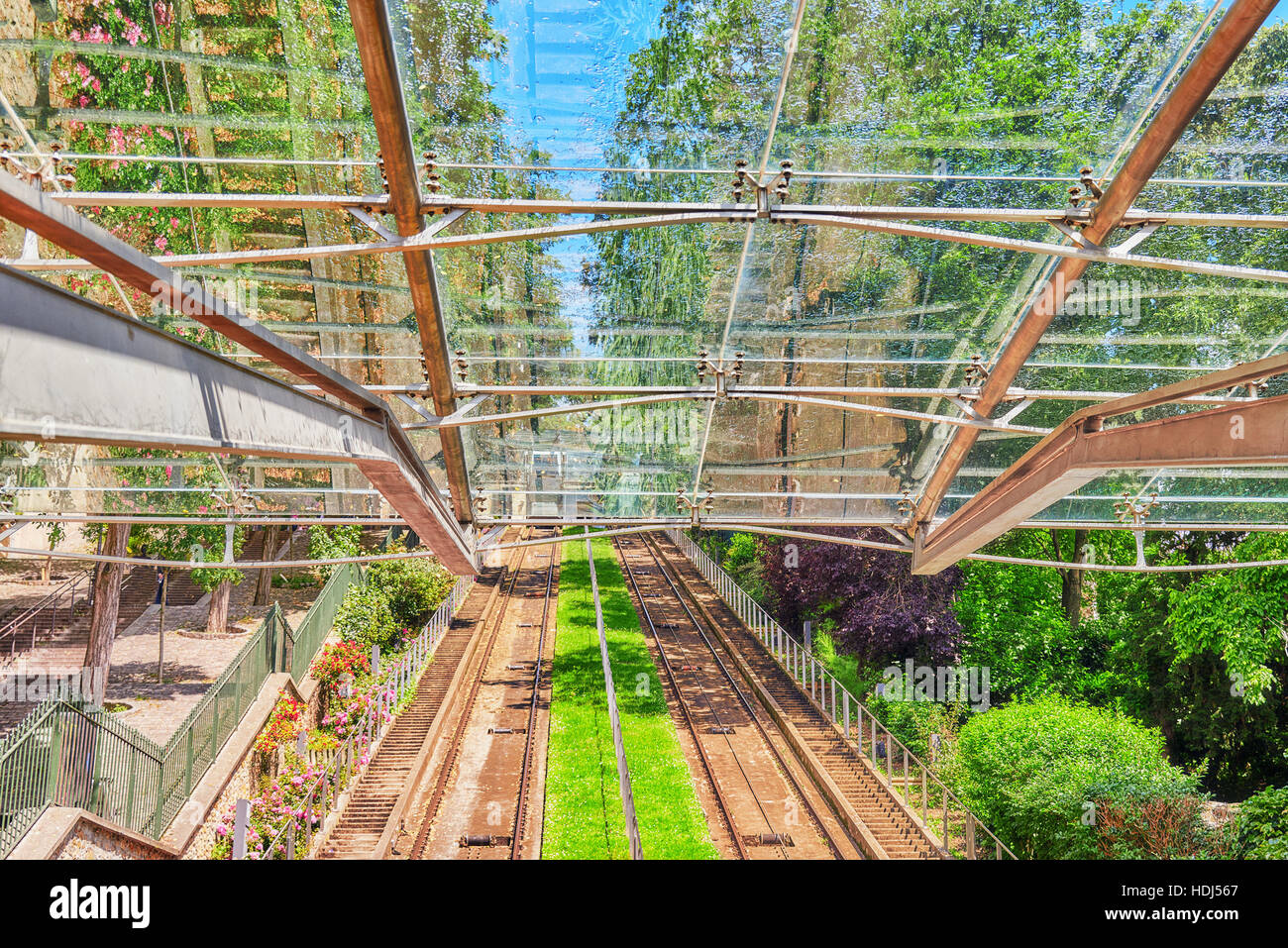 Funicular montmartre cathedral hi-res stock photography and images - Alamy