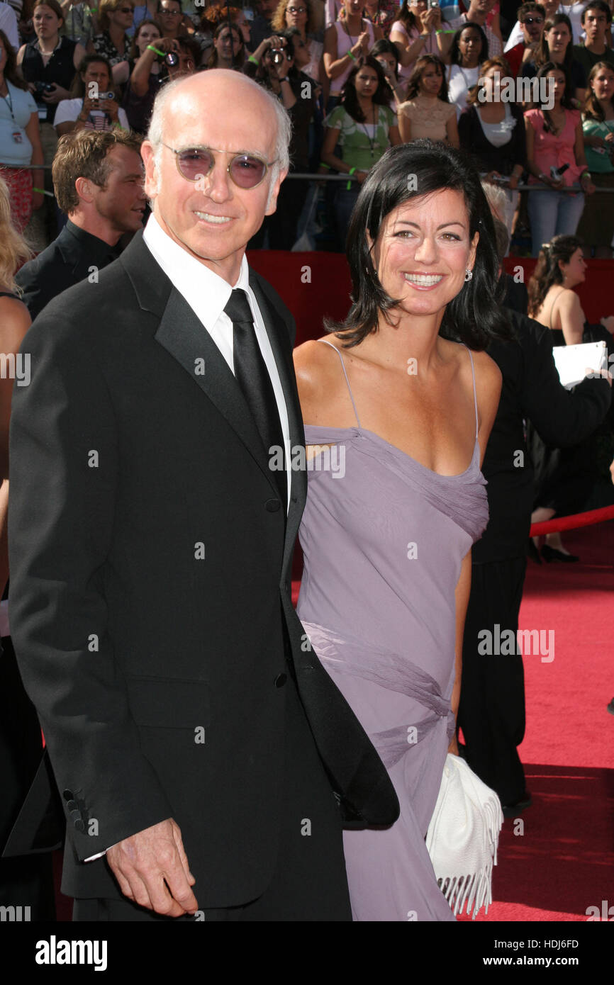 Larry David And Wife Laurie David At The 56th Annual Emmy Awards On September 19 2004 In Los