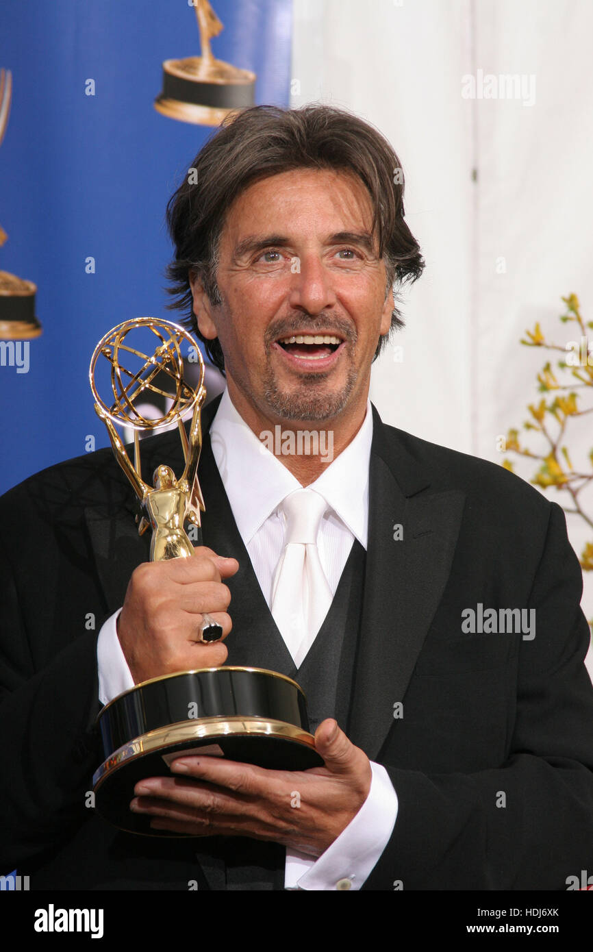 Al Pacino with his Emmy at the 56th Annual Emmy Awards on September 19 ...