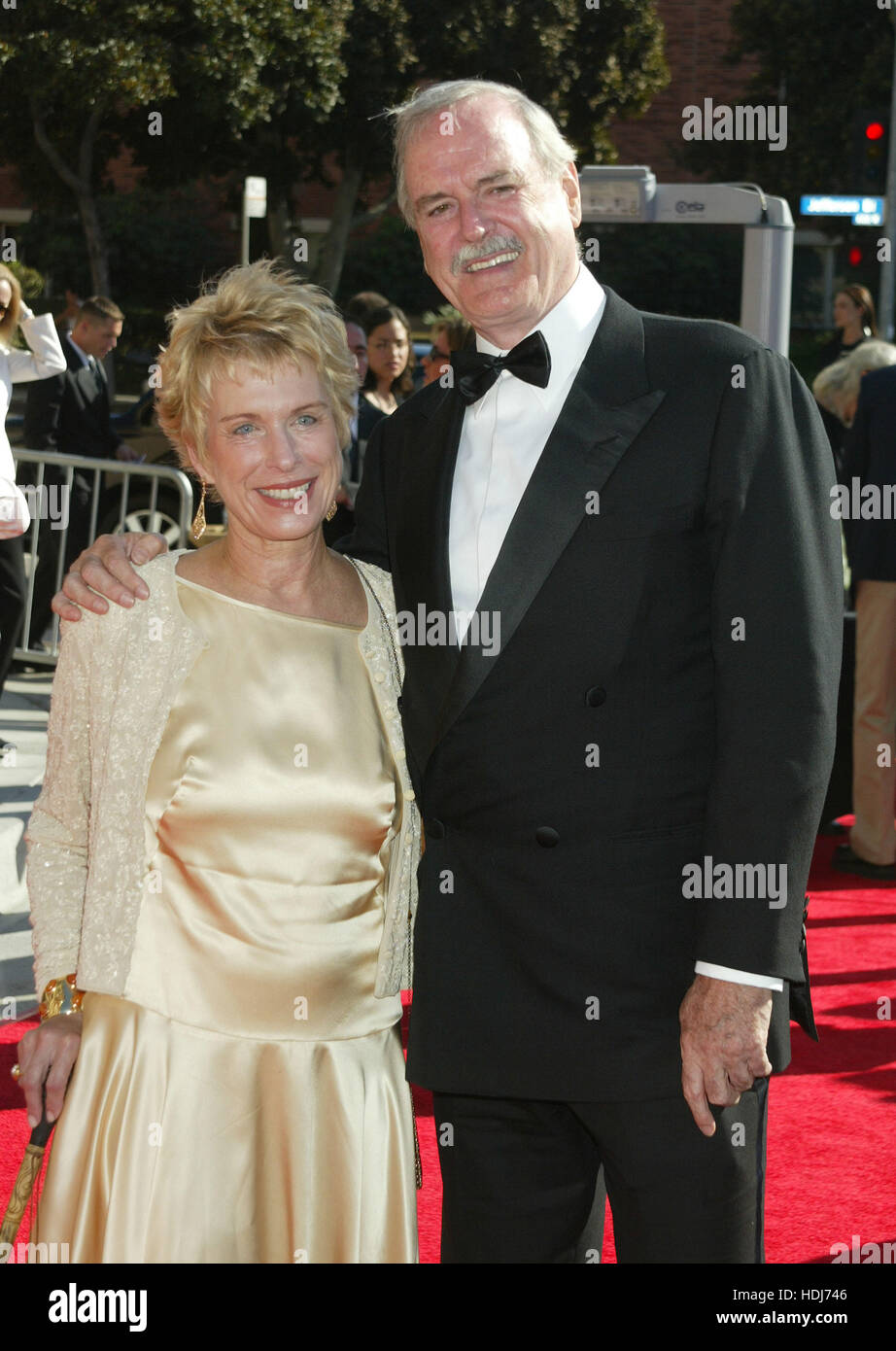 John Cleese and Alice Faye Eichelberger at the 2004 Primetime Creative ...