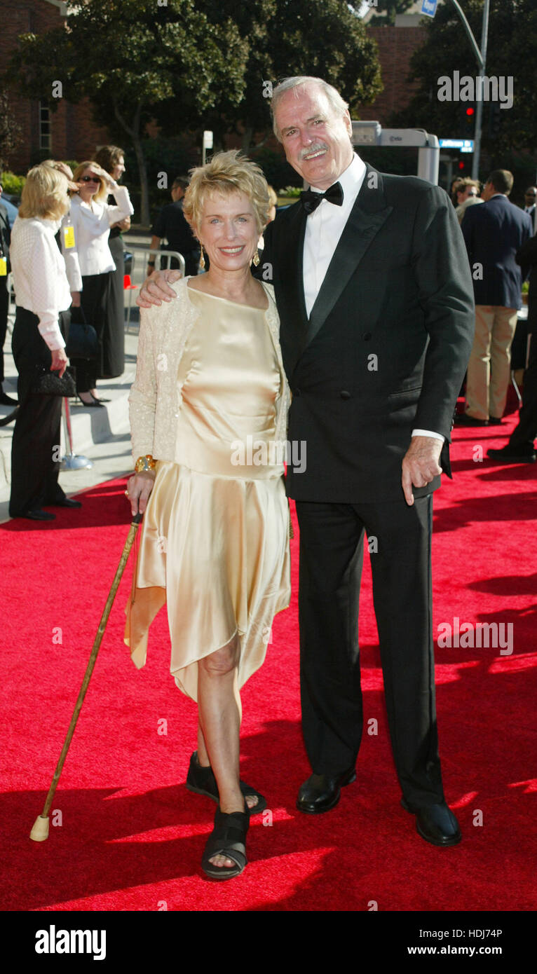 John Cleese and Alice Faye Eichelberger at the 2004 Primetime Creative ...