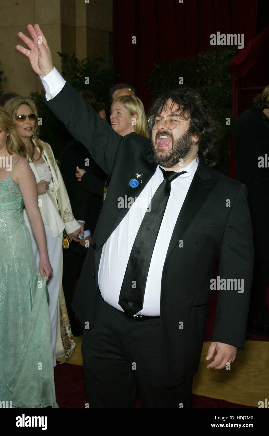 Director Peter Jackson at the Academy Awards in Hollywood, California ...