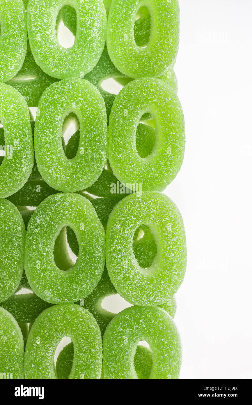 colorful fruit circle sugar gummy confectionery Stock Photo - Alamy