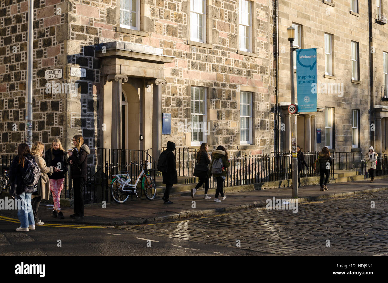 University buildings, George Square, Edinburgh, Scotland Stock Photo ...