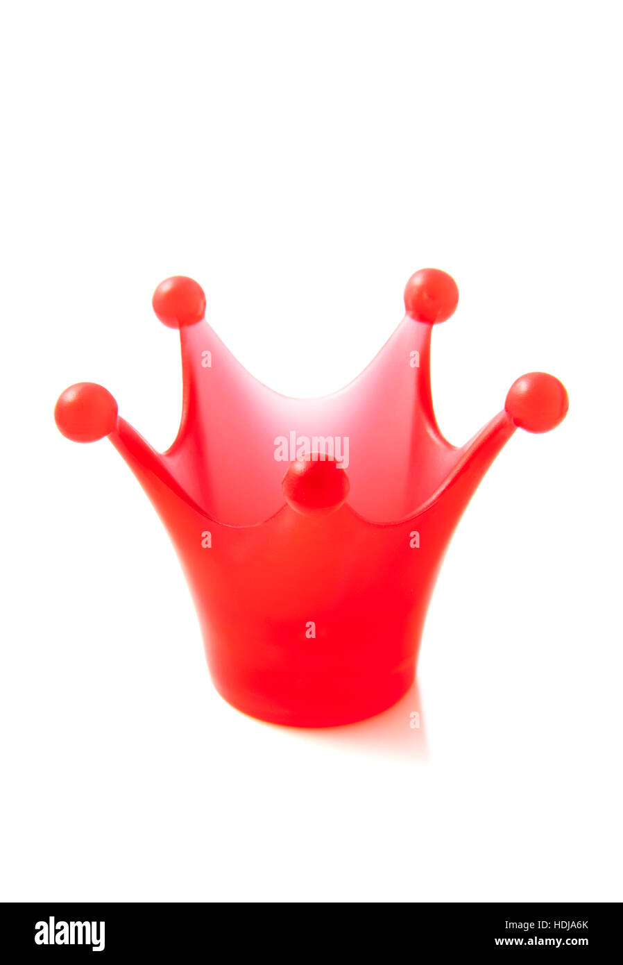 Red crown isolated on a white background Stock Photo - Alamy
