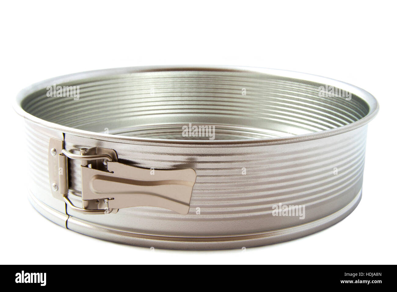 Empty aluminium form closeup isolated over white Stock Photo - Alamy