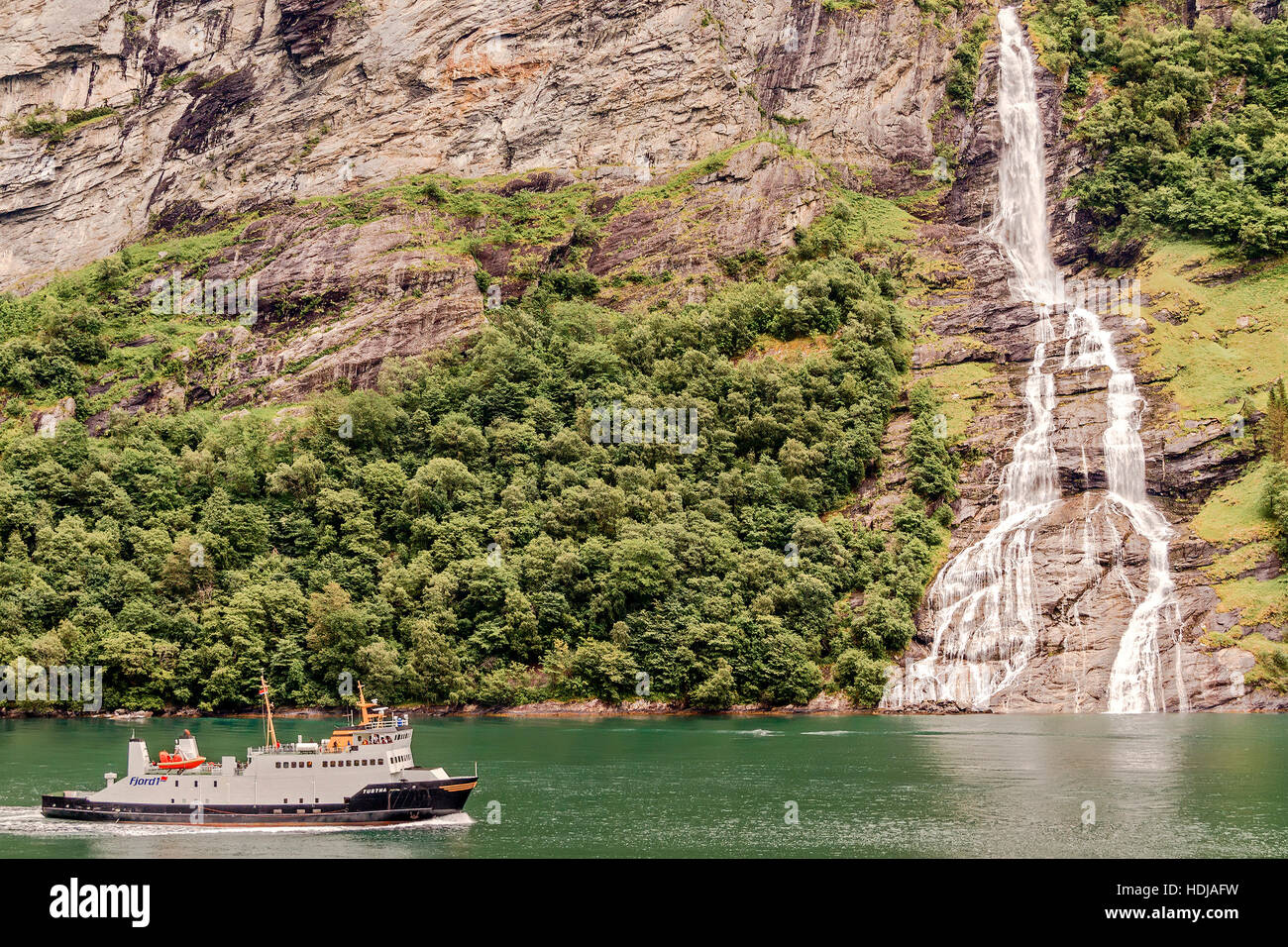 Geiranger waterfall hi-res stock photography and images - Alamy