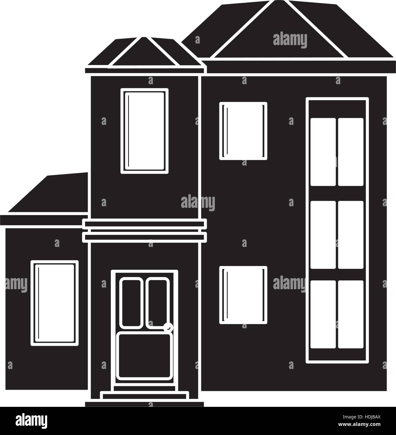 house urban expensive pictogram Stock Vector Image & Art - Alamy