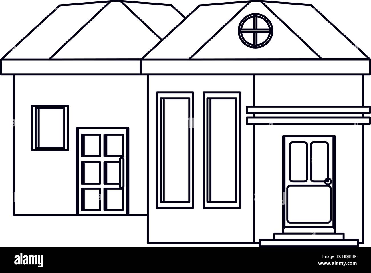 outline family house exterior concept Stock Vector Image & Art - Alamy
