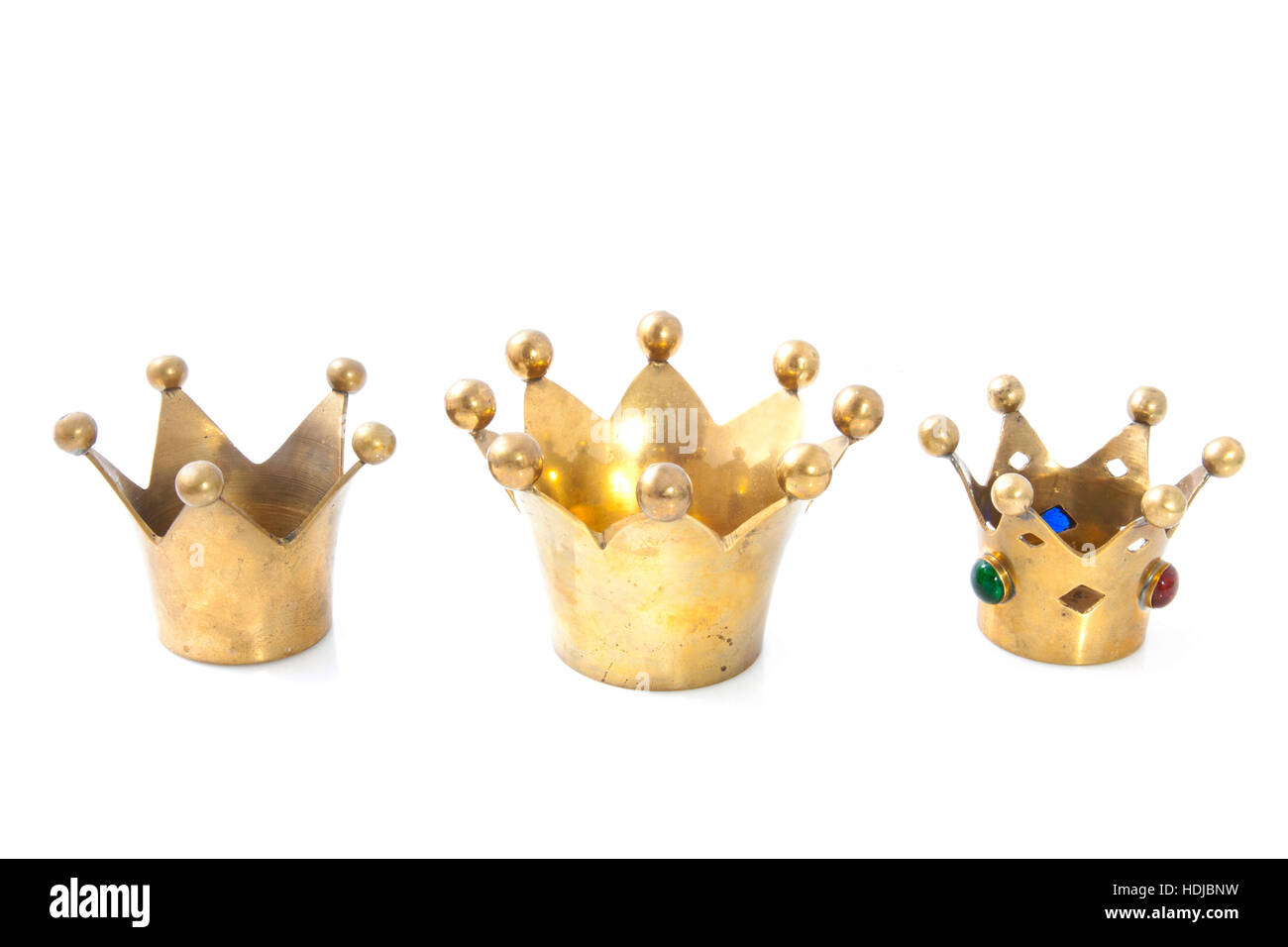 Three royal crowns hi-res stock photography and images - Alamy