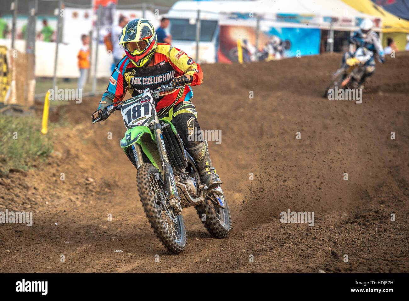 motocross rider in the race Stock Photo - Alamy