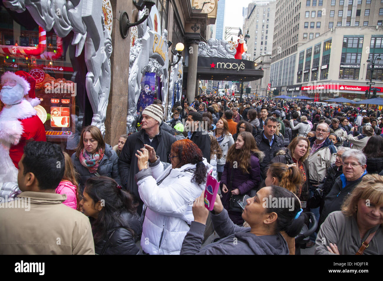 Holiday Shopping Crowd
