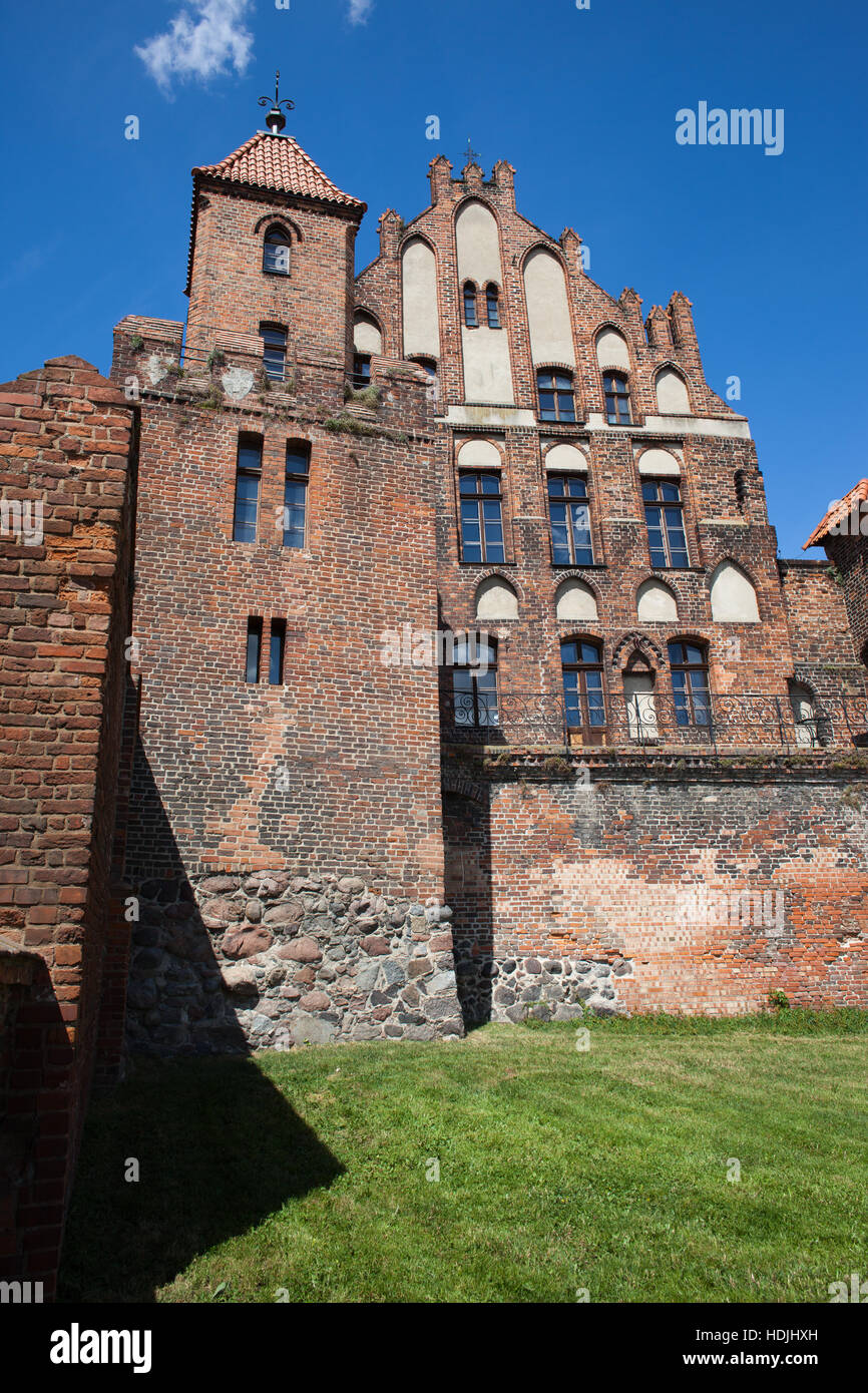 Citizens Court, sentry tower and city wall in Torun, Poland, former ...