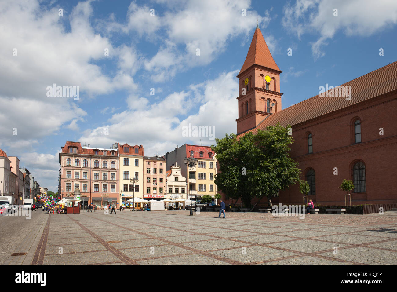 New Town Square (Polish: Rynek Nowomiejski) in Torun, Poland Stock ...