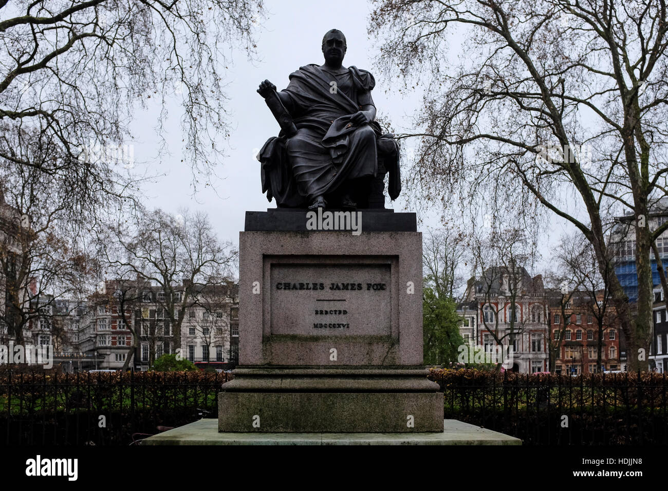Charles james fox statue hi-res stock photography and images - Alamy