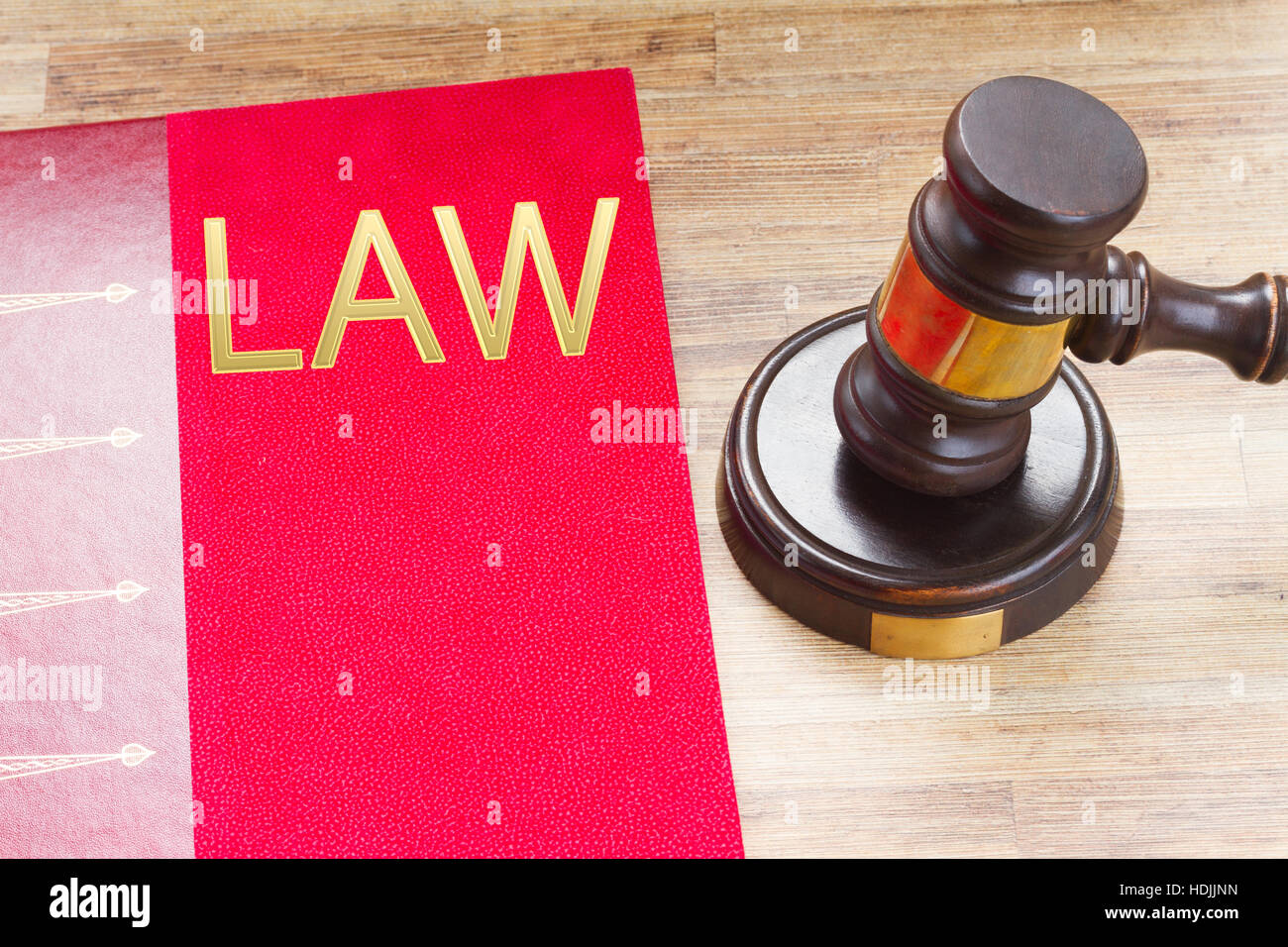 Wooden Law Gavel Stock Photo - Alamy