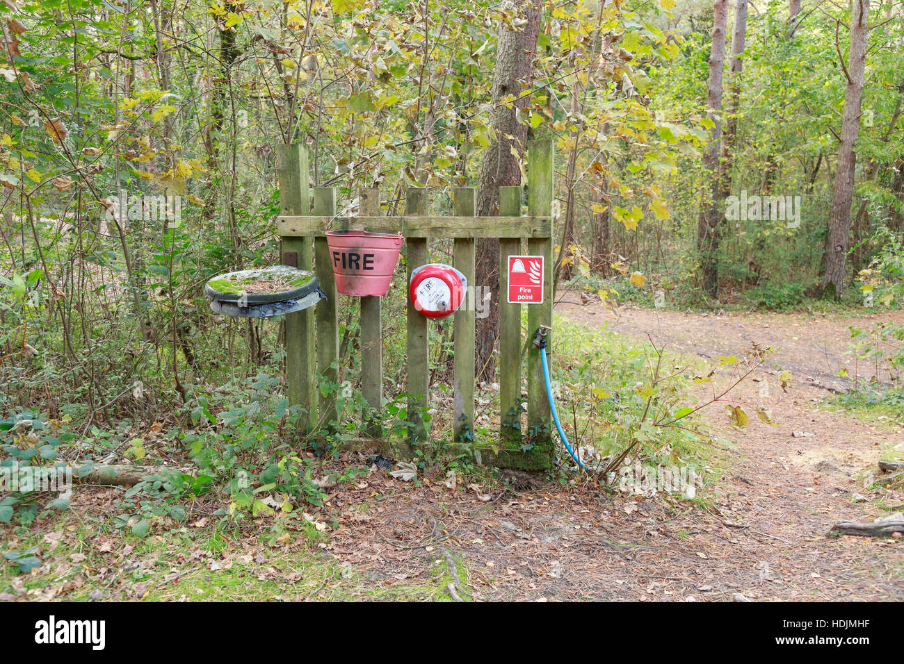 fire fighting station in woods Stock Photo - Alamy