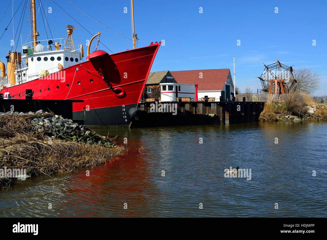 Landscape, Lightship Overfalls, Lewes, Delaware USA, Delaware and ...