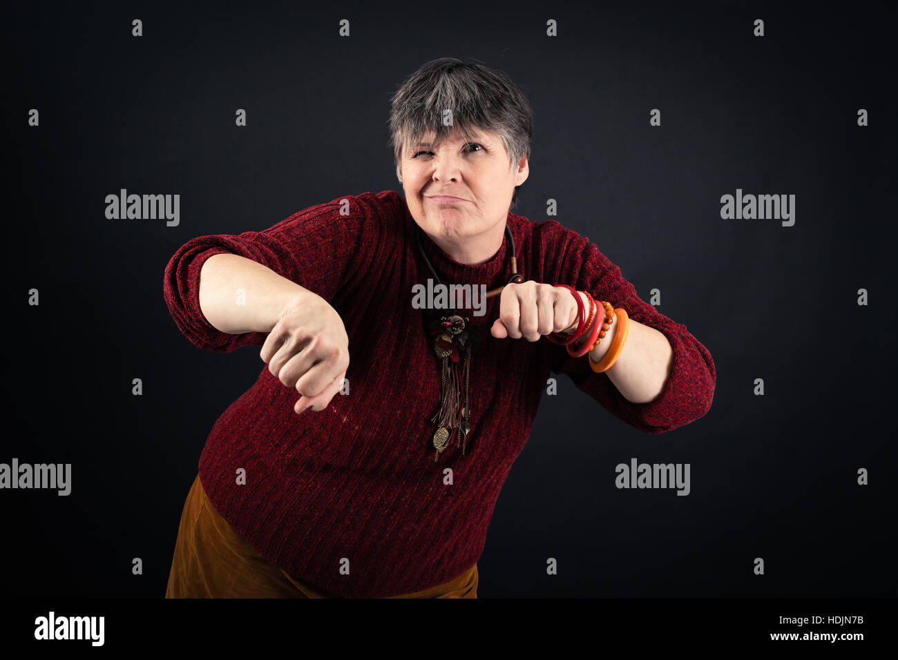 Beautiful woman doing different expressions in different sets of ...