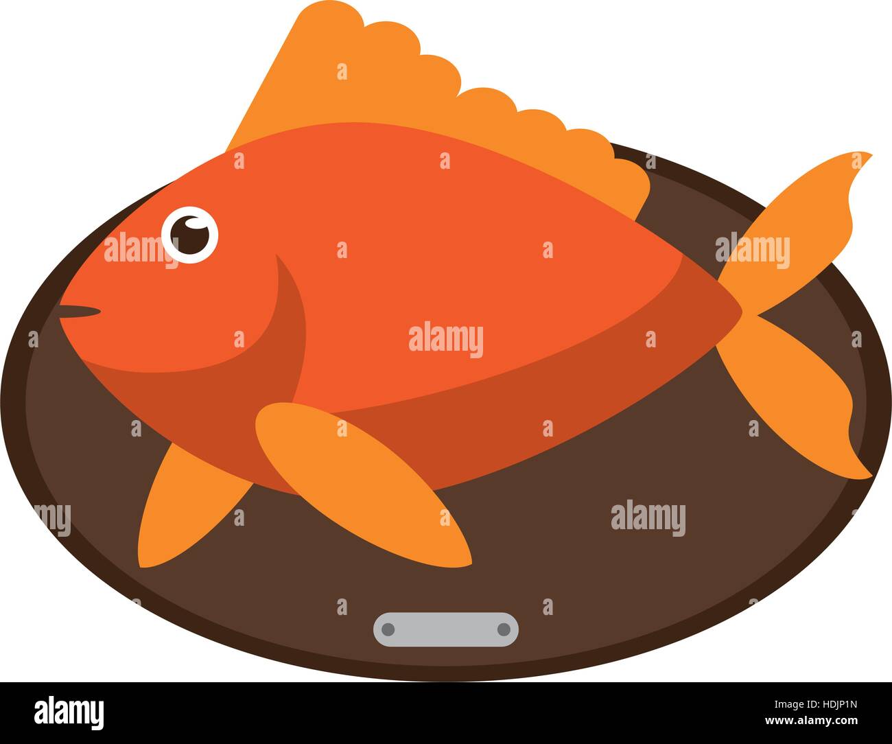 Fish animal cartoon over table design Stock Vector Image & Art - Alamy