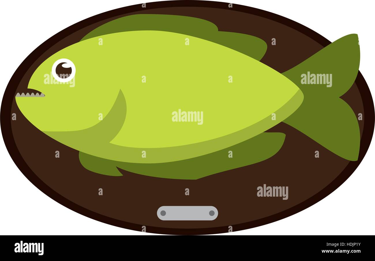 Fish animal cartoon over table design Stock Vector Image & Art - Alamy