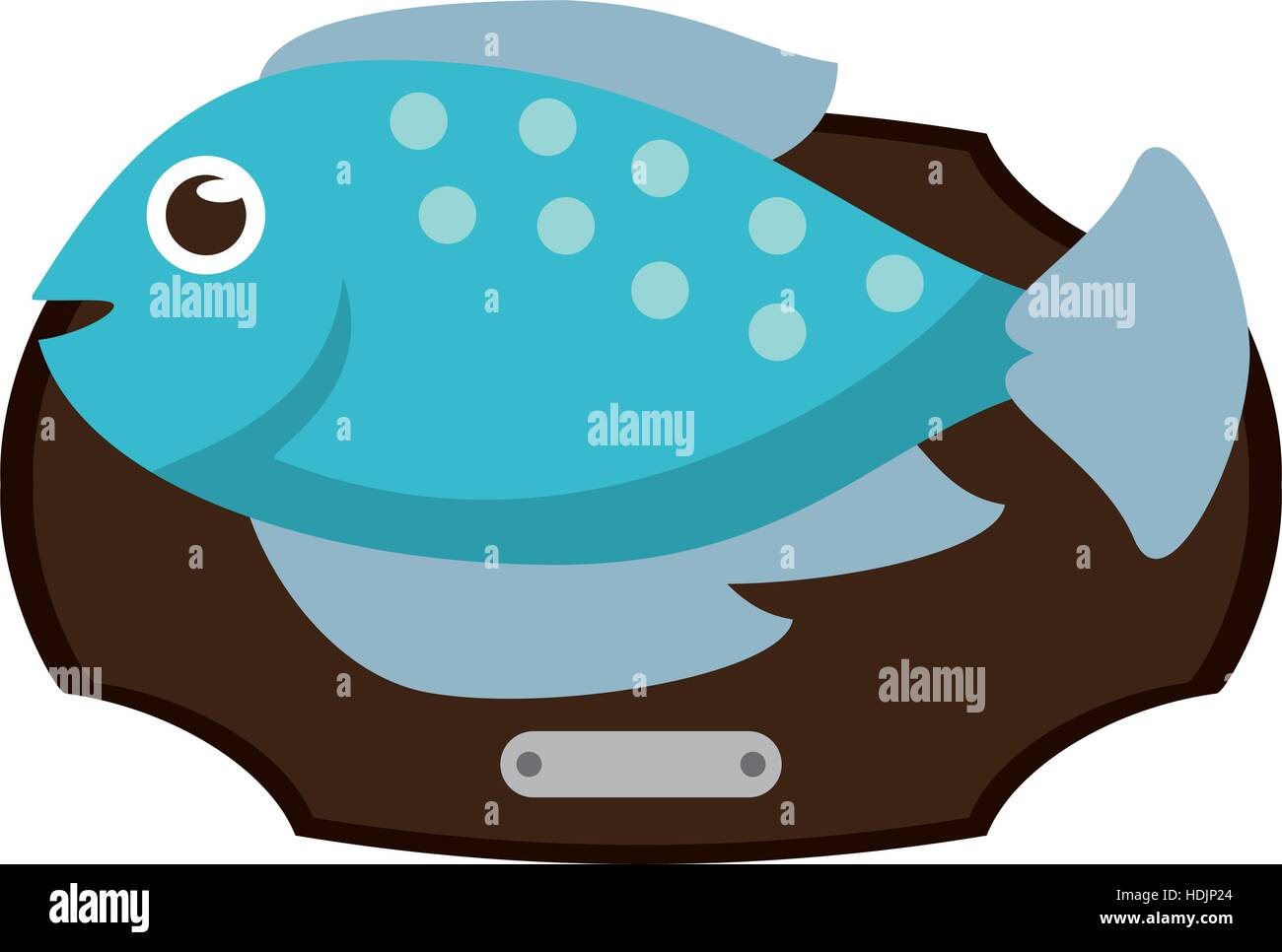 Fish animal cartoon over table design Stock Vector Image & Art - Alamy