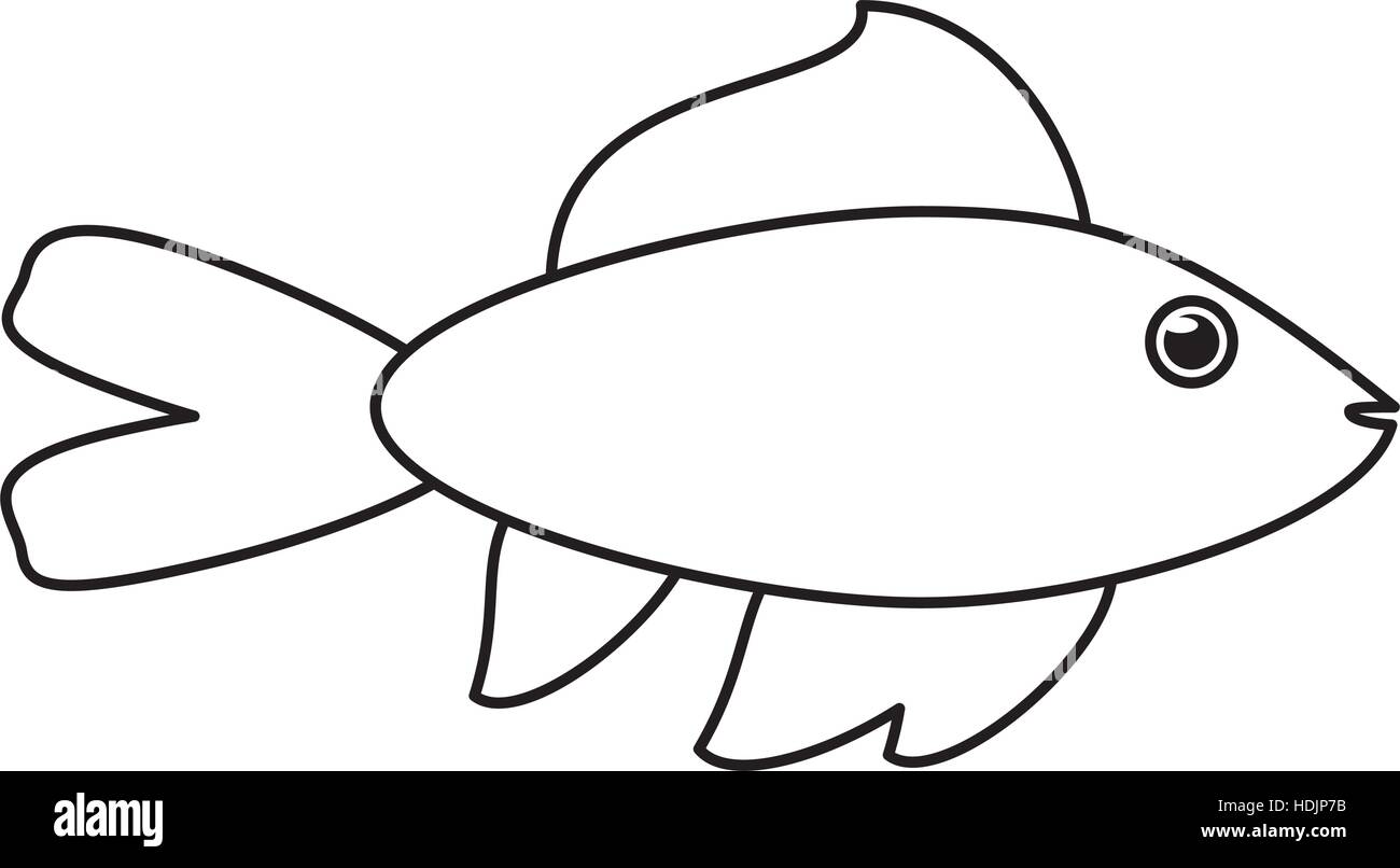 Isolated fish animal cartoon design Stock Vector Image & Art - Alamy