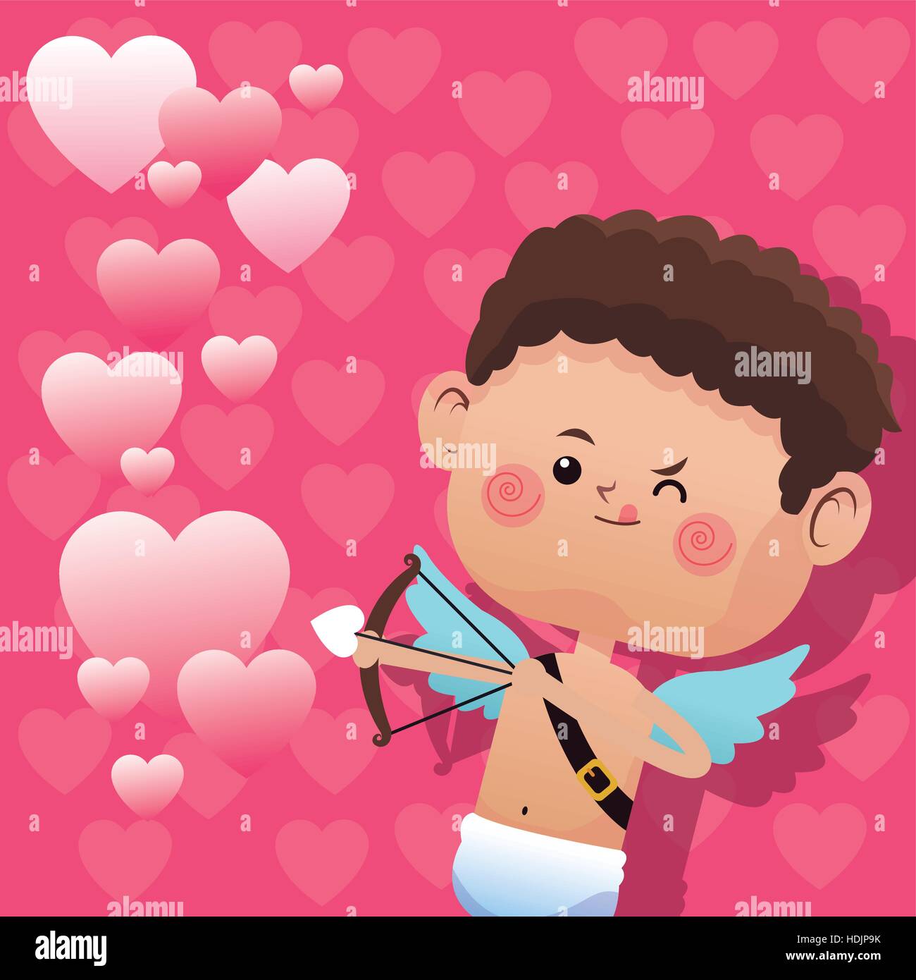 Cupid portrait Stock Vector Images - Alamy