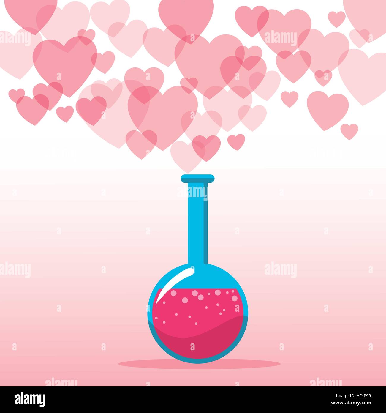 love potion valentines day hearts background Stock Vector Image & Art ...