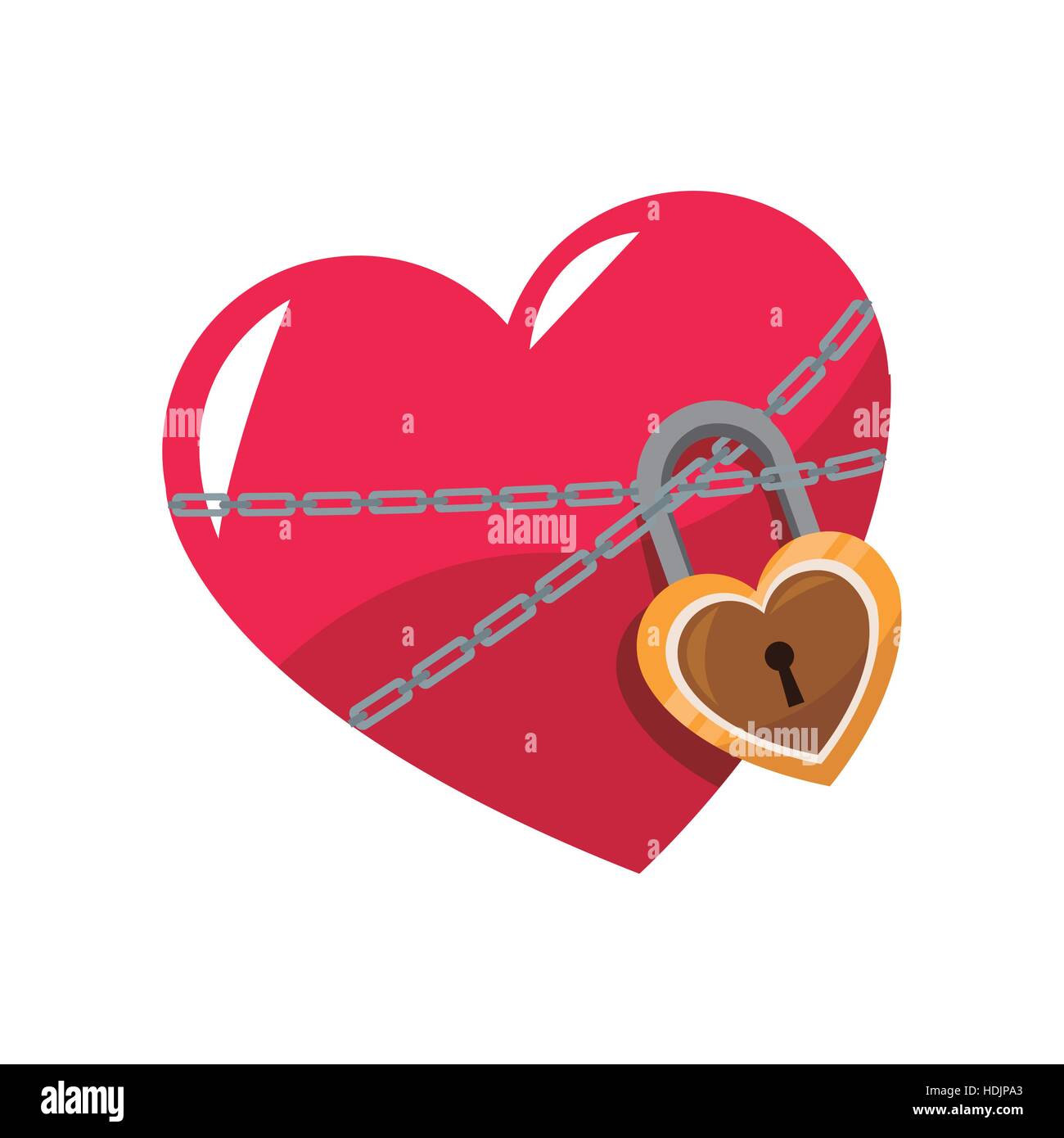 Silver heart lock Stock Vector Images - Alamy