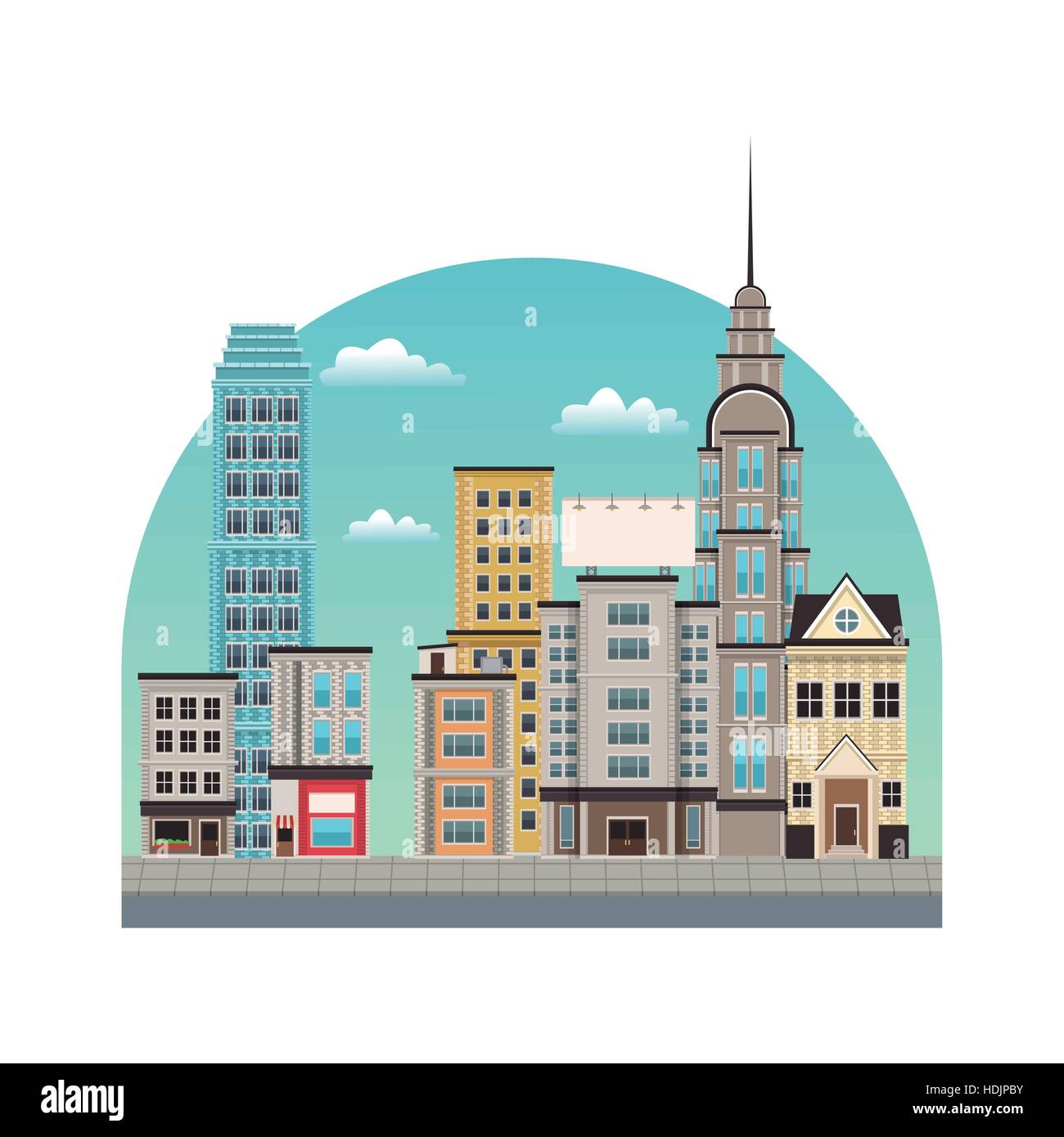Building skyscraper panoramic night Cut Out Stock Images & Pictures - Alamy