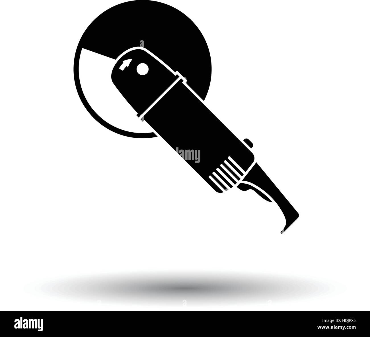 Grinder icon. White background with shadow design. Vector illustration ...