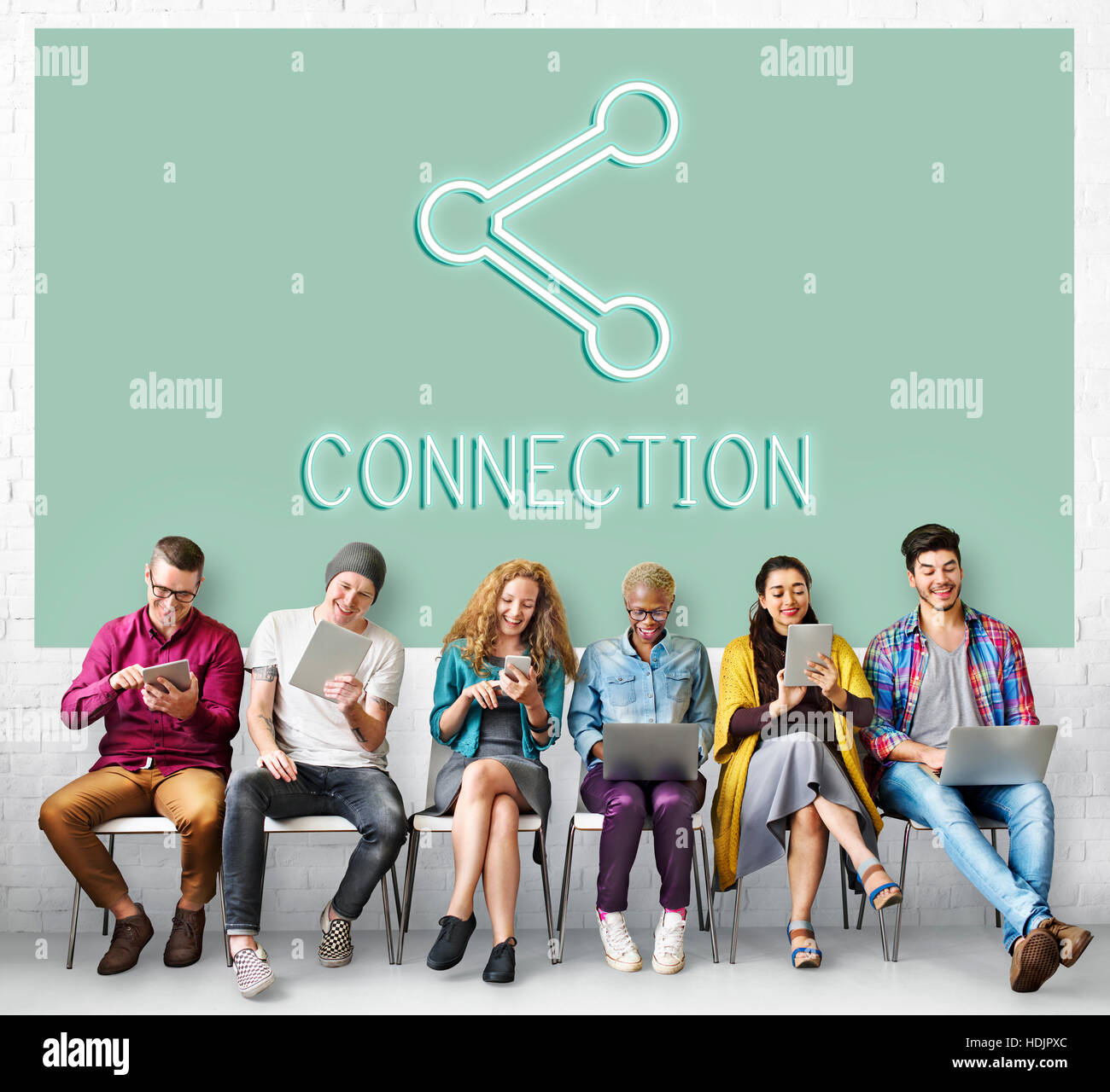 Communication Connection Digital Graphic Concept Stock Photo - Alamy