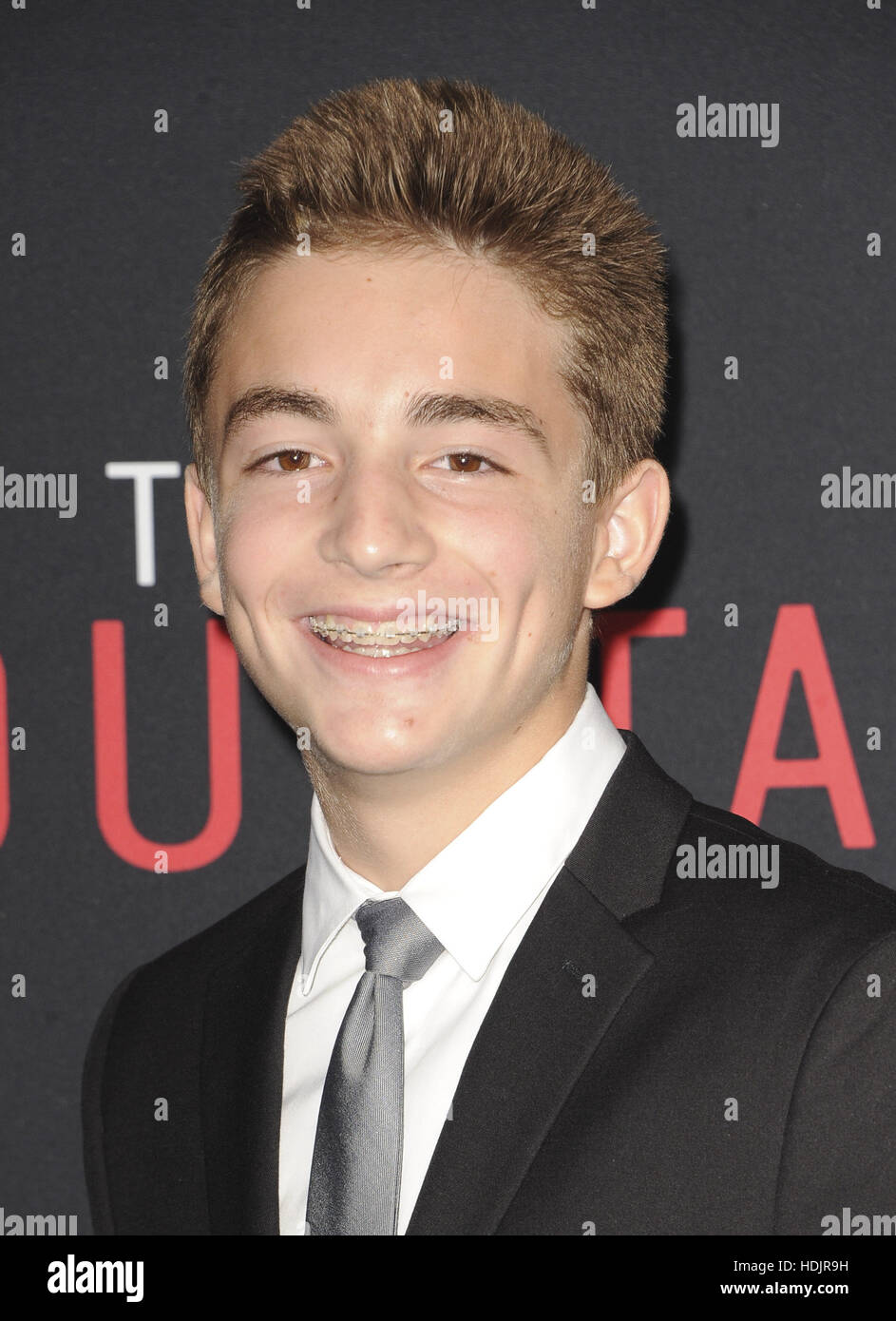 Film Premiere of The Accountant Featuring: Jake Presley Where: Los ...