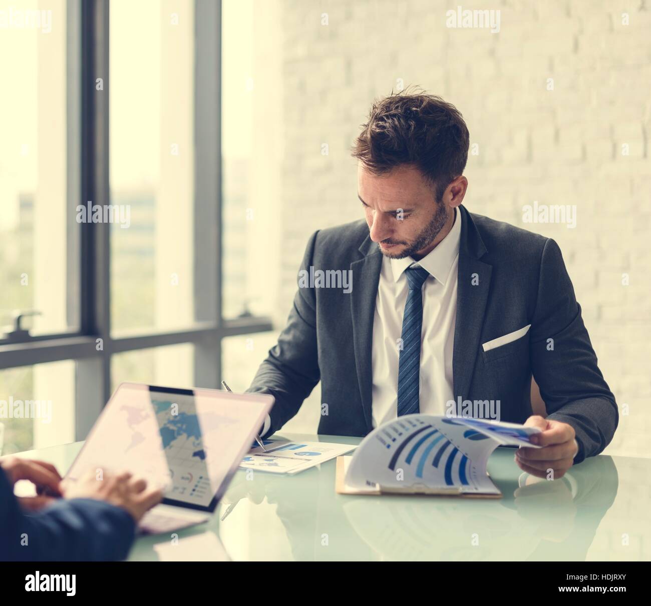 Business Corporate Colleagues Co-workers Job Concept Stock Photo - Alamy