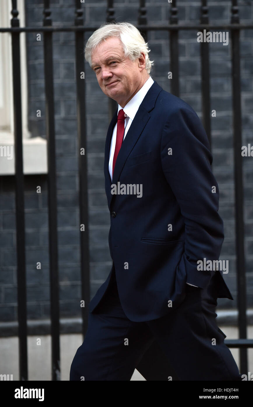 Ministers arrive for a Cabinet Meeting at 10 Downing Street. Featuring: David Davis Where ...
