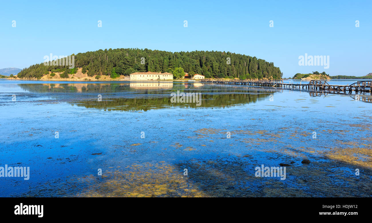 Isolated Monastery of Saint Mary on Zvernec island (Narta Lagoon, Vlore ...