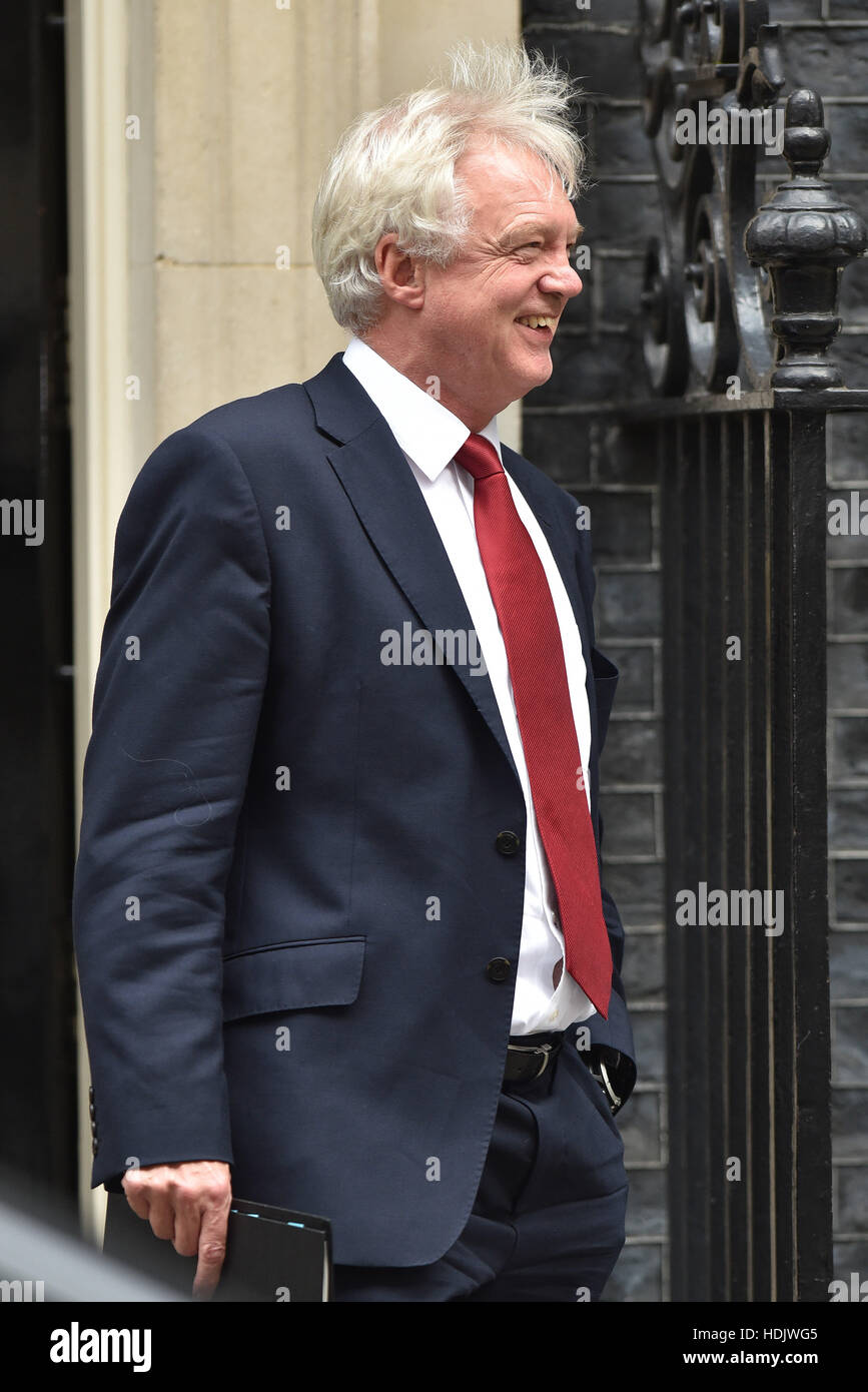 Ministers arrive for a Cabinet Meeting at 10 Downing Street. Featuring: David Davis Where ...
