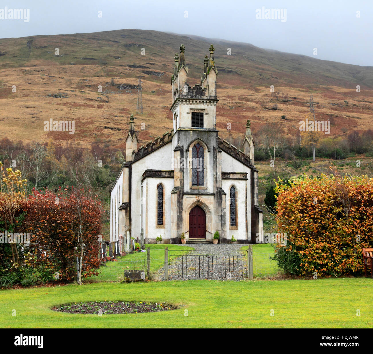 Arrochar Parish Church on the shore of Loch Long, Arrochar, Argyll and ...